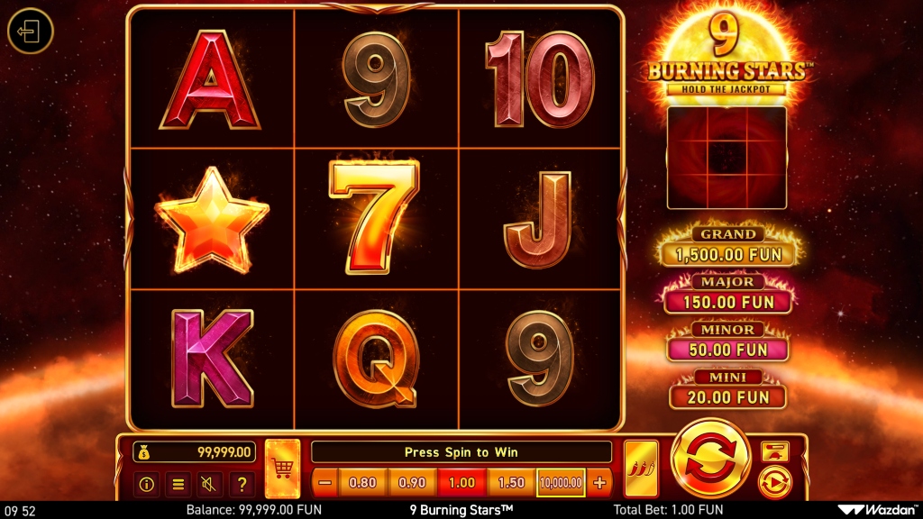 9 Burning Stars - Slotigri.bg